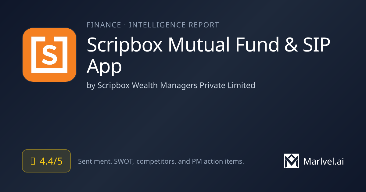 Scripbox Mutual Fund & S... — Review 2026: Sentiment & Intel